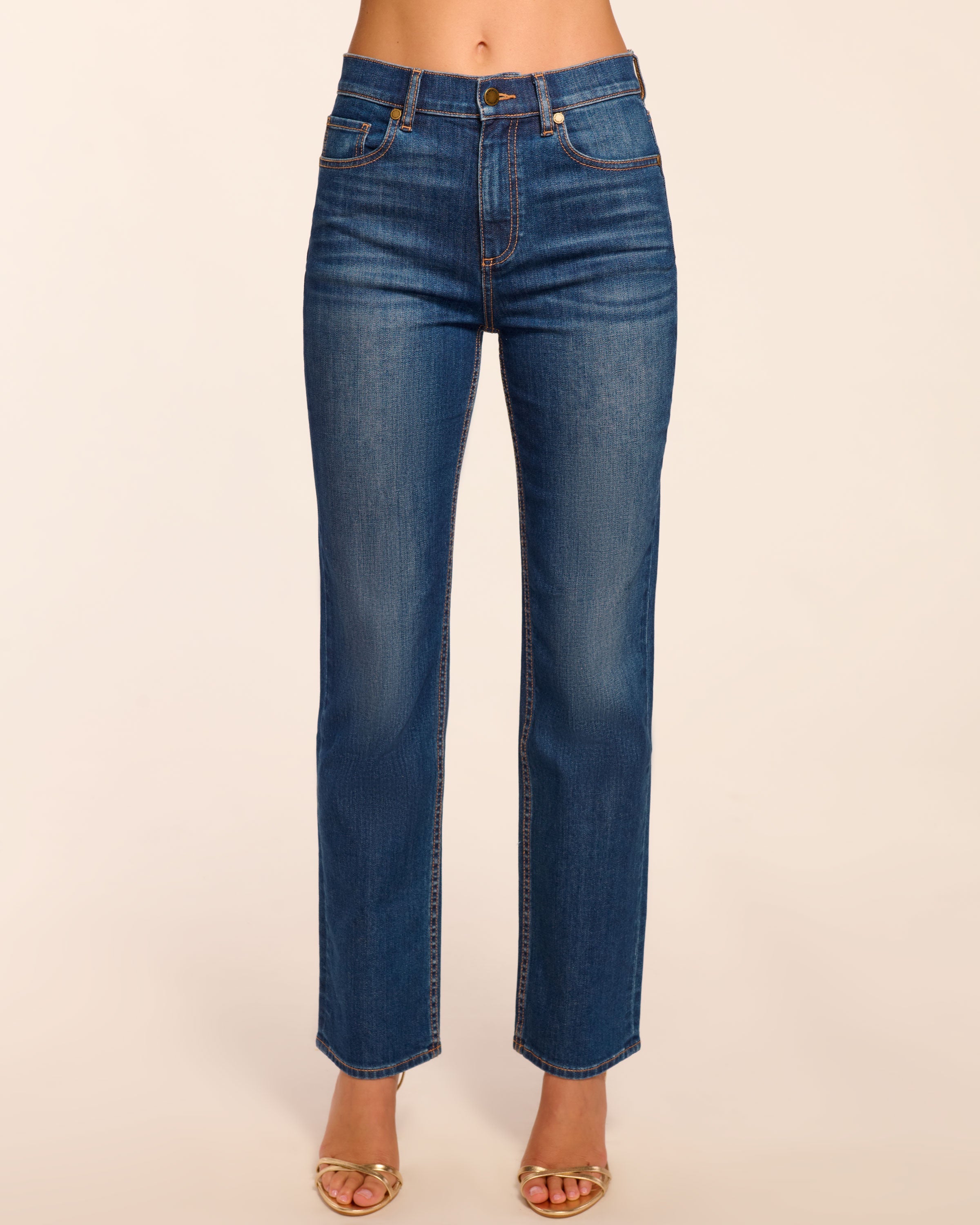 RAMY BROOK Ramy Brook Claudia 5-Pocket High-Rise Straight Leg Jean